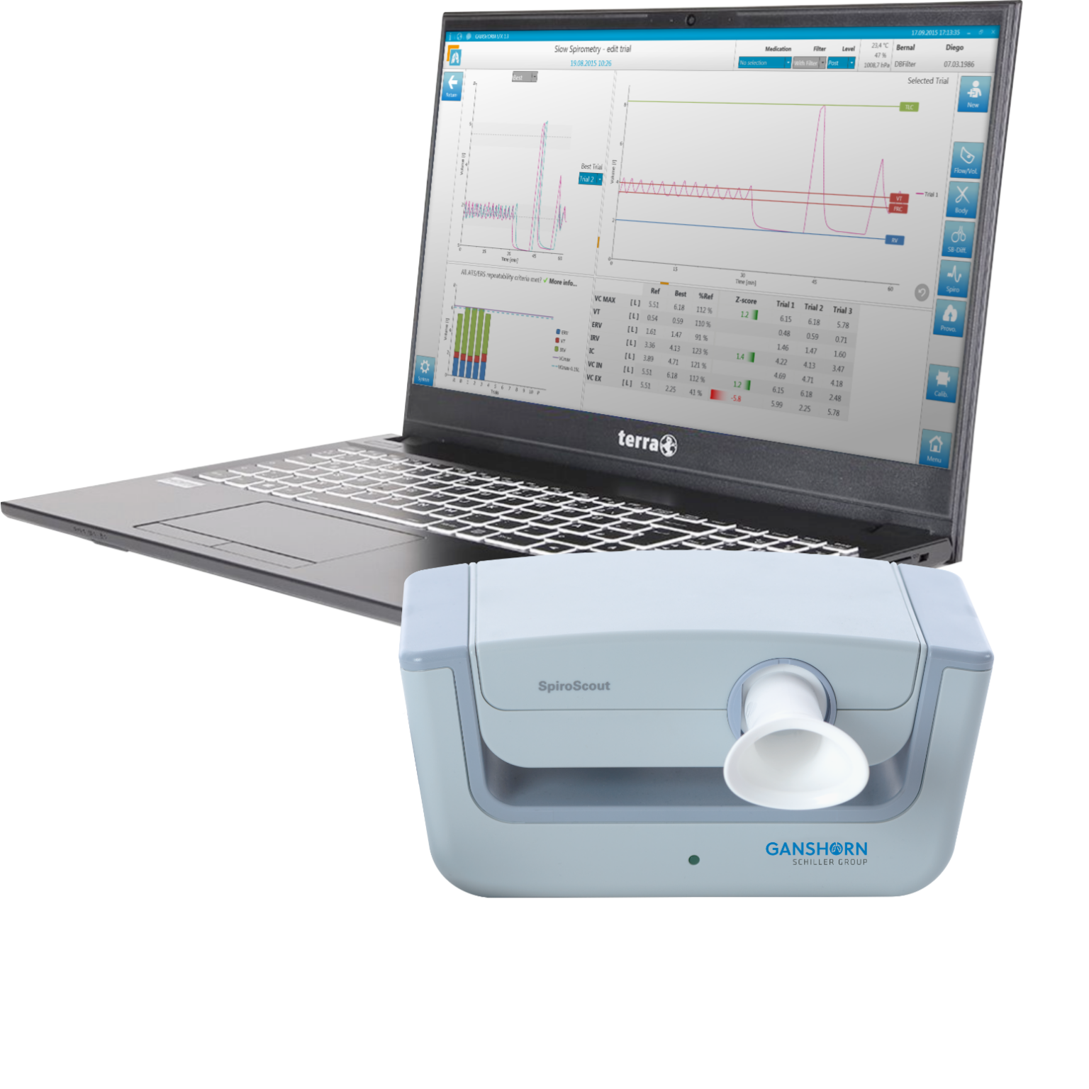 GANSHORN SpiroScout | Das robuste Tisch-Spirometer